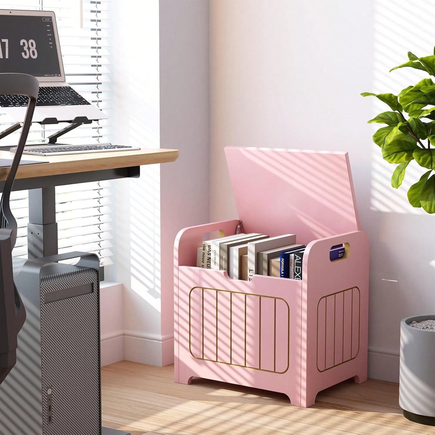 Storage Chests, Small Cube Storage Organizer,Wooden Storage Bin With ...