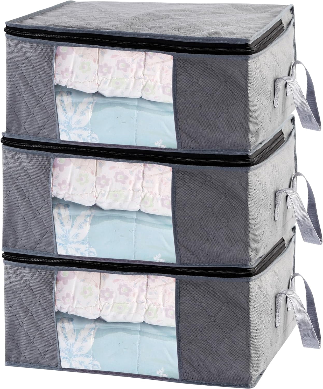 Storage Clothes Bins Closet Bags - 35L Containers Organizer Boxes ...