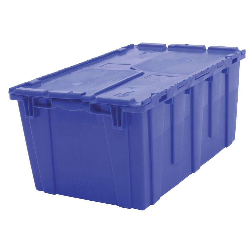 Storage Container with Hinged Lid Blue 27 x 17 x 12 1/4 - Walmart.com