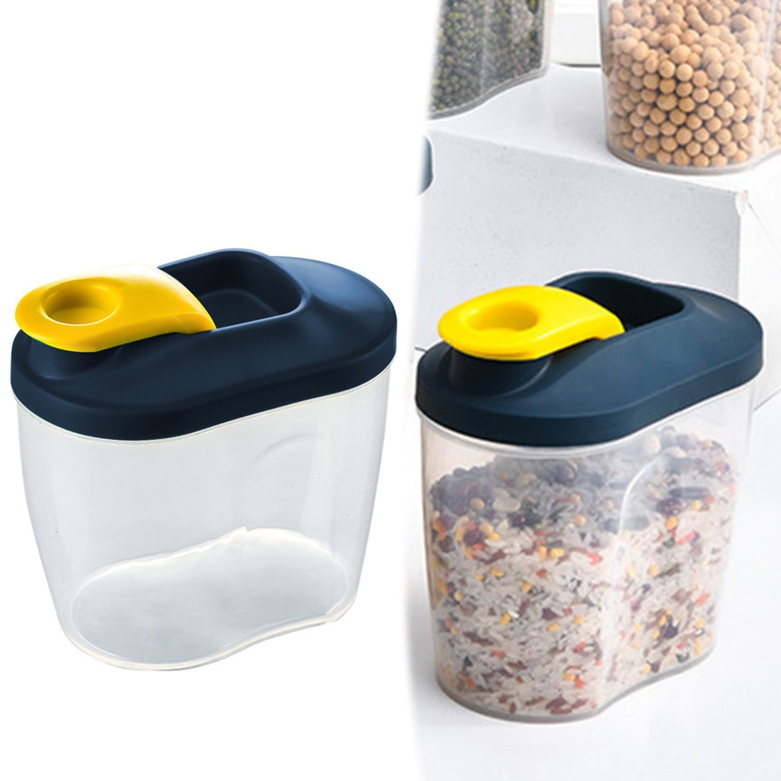 Rice Bin Aufmer Rice Cereal Storage Container,2.0L BPA Free Airtight ...