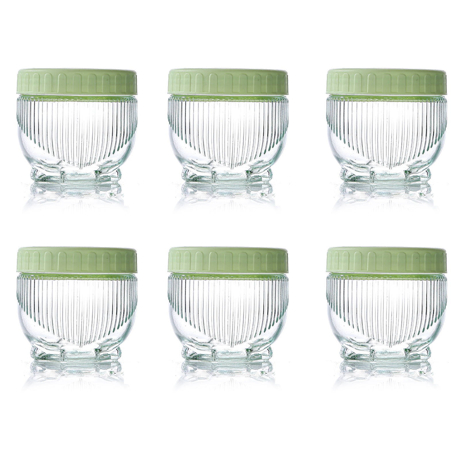 Storage Containers Glass Jars with Sealed Foam Lids for Freshness and ...