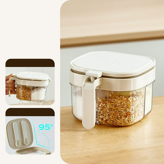 Storage Containers Kitchen Storage Containers Grid Seasoning Organizer ...