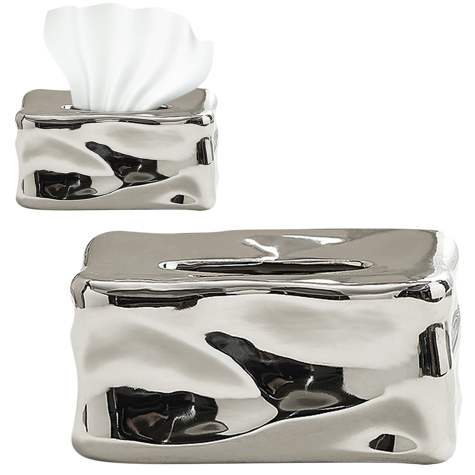 Storage Containers,Tissue Box Cover Napkin Holder Square Ceramic For ...