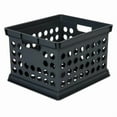 Storage Crate Black - Room Essentials: Plastic Stackable Utility Bin ...