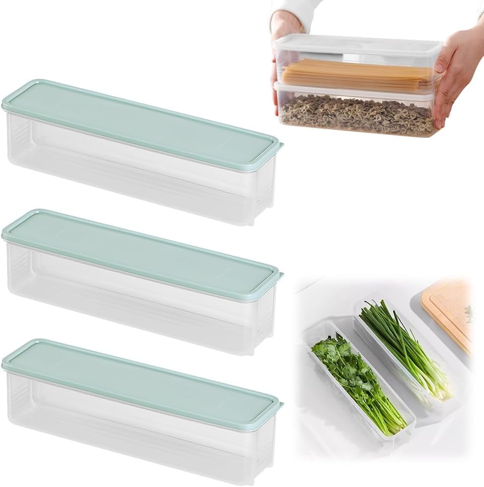 Storage & Crisper Boxes, 2025 New Spaghetti Container Storage with Lids ...