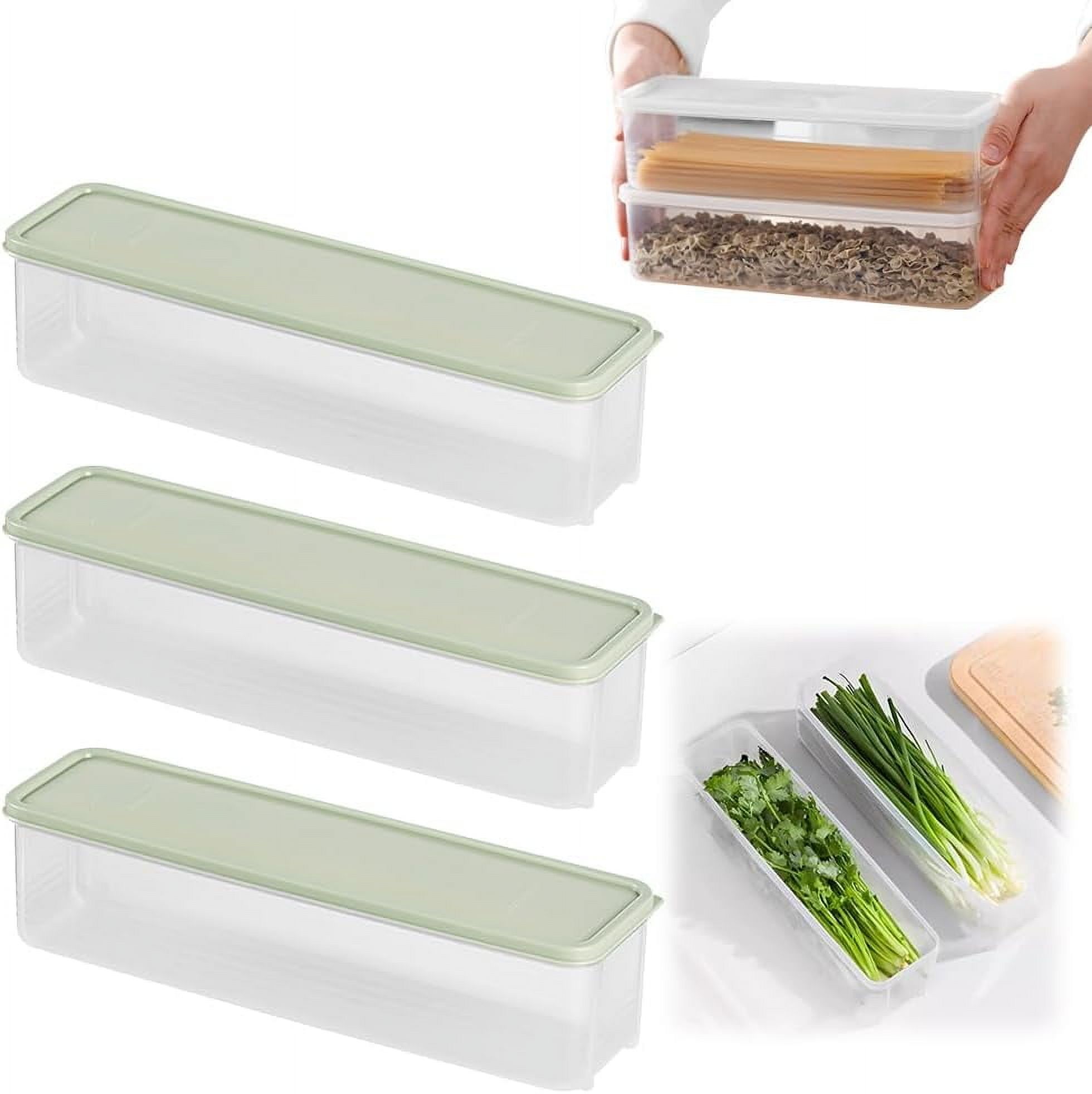 Storage & Crisper Boxes, 2025 Spaghetti Container Storage with , 1.3L ...