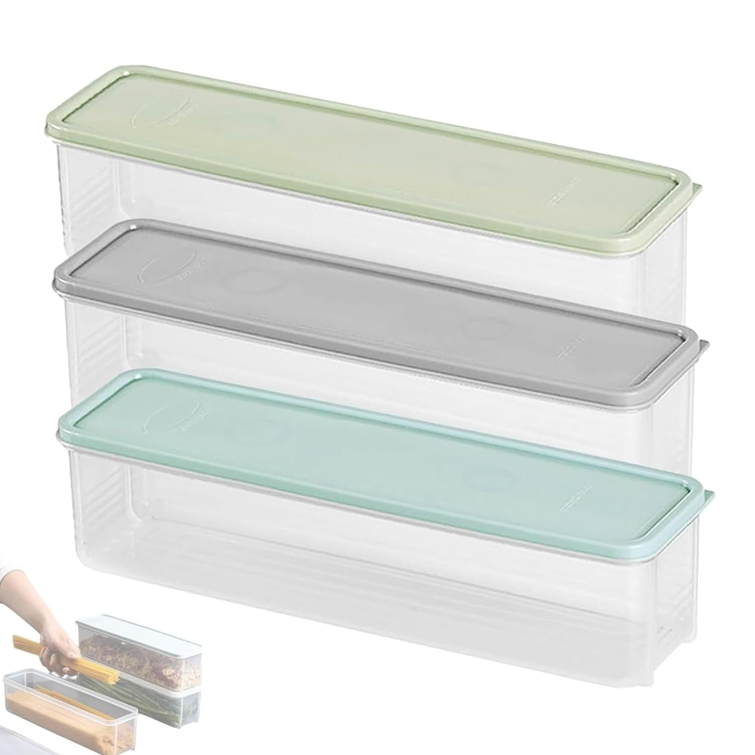 Storage & Crisper Boxes, Spaghetti Container Storage, Pasta Organizer ...