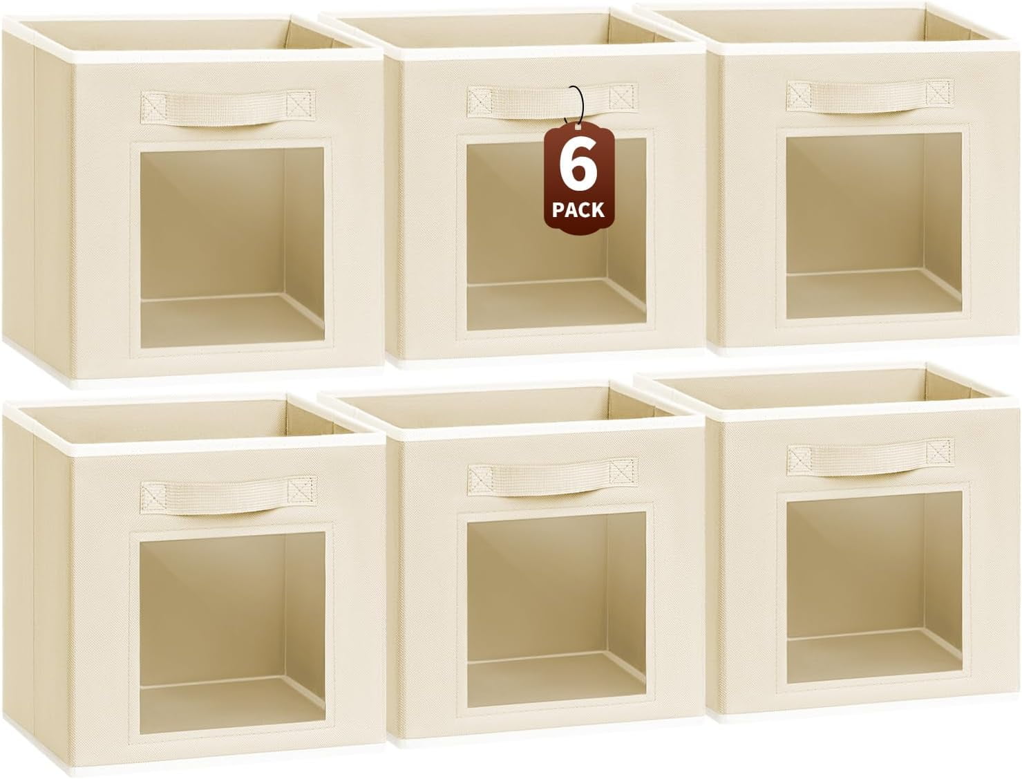 Storage Cube 11 Inch - Cube Storage Bins with Window, Closet Storage ...