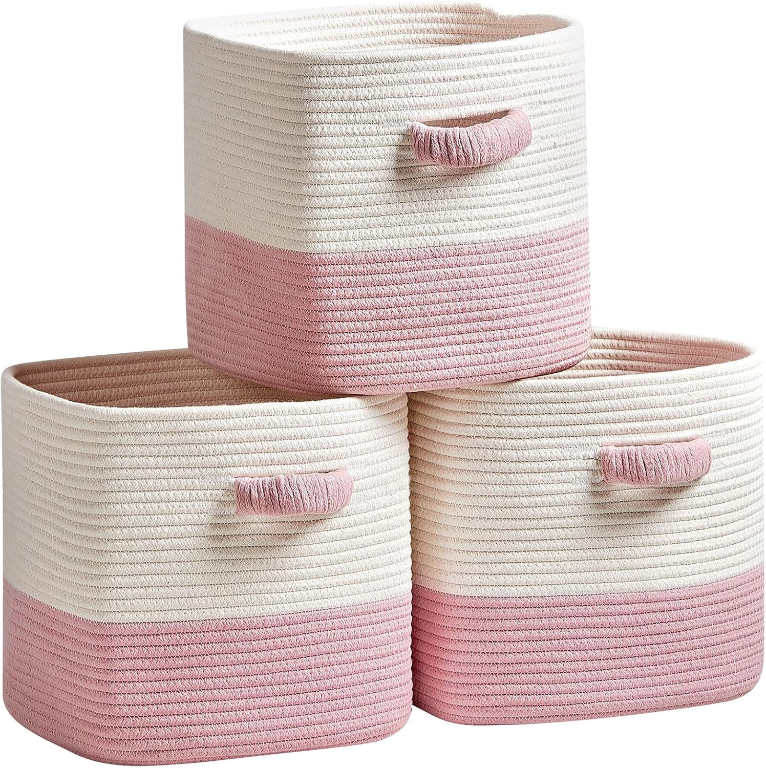 fyigbion RUNKA Storage Cube Baskets - 3 Pack - 11 inch Square Baskets ...