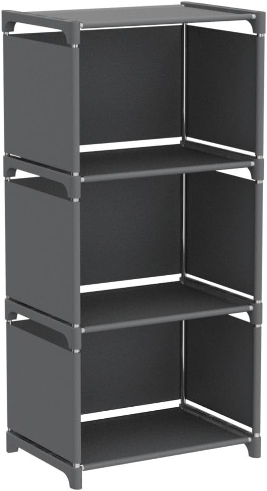 Storage Cube Shelves, 3-Cube Organizer Shelf for Bedroom Closet, 4 ...