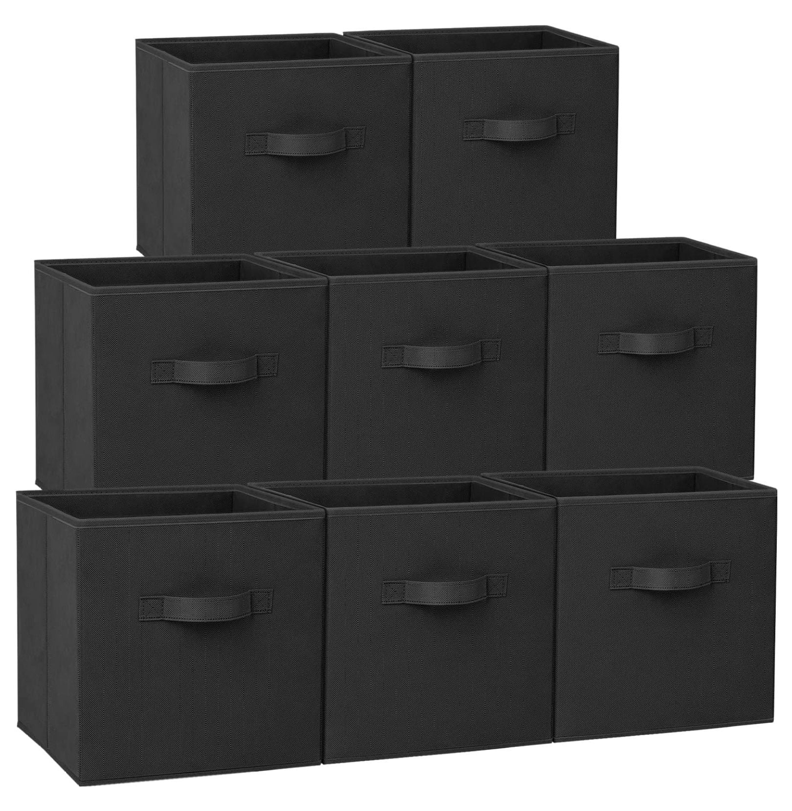 Storage Cubes 11 Inch Cube Storage Bins Set Of 8 Fabric Collapsible Storage Bins With Dual