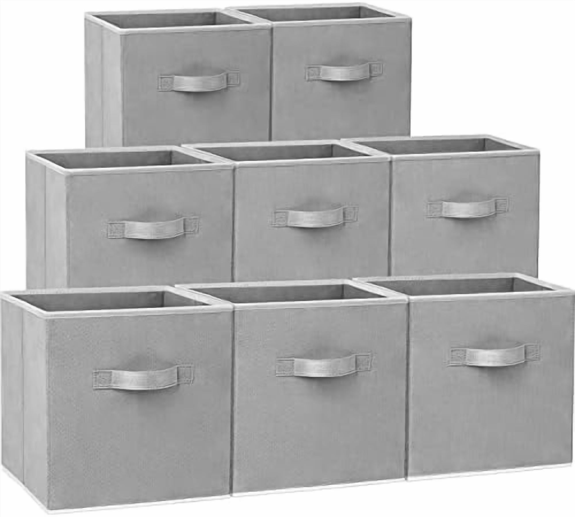 Storage Cubes - 11 Inch Heavy Duty Fabric Closet Bins for Shelves, Cube ...