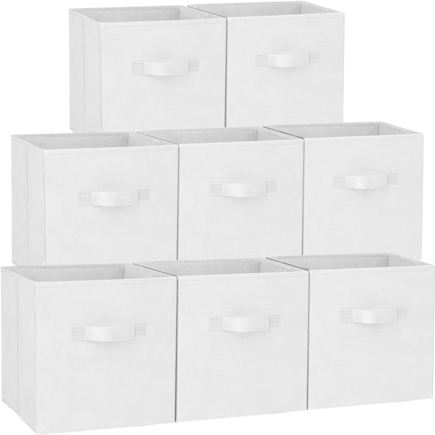 Storage Cubes - 11 Inch Heavy Duty Fabric Storage Bins for Shelves ...