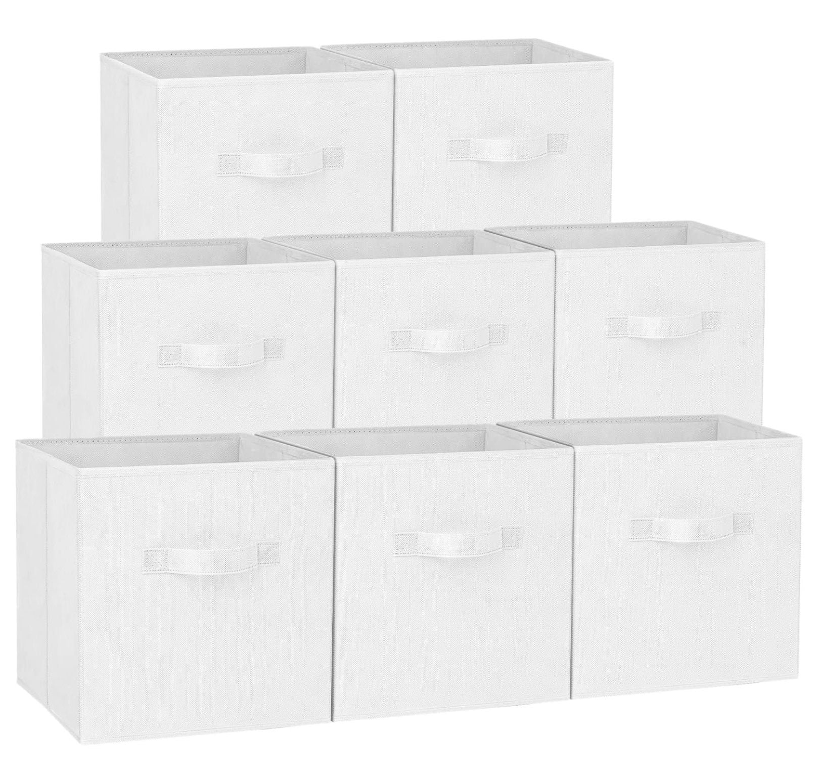 Storage Cubes, 13 Inch Cube Storage Bins (Set of 8), Fabric Collapsible ...