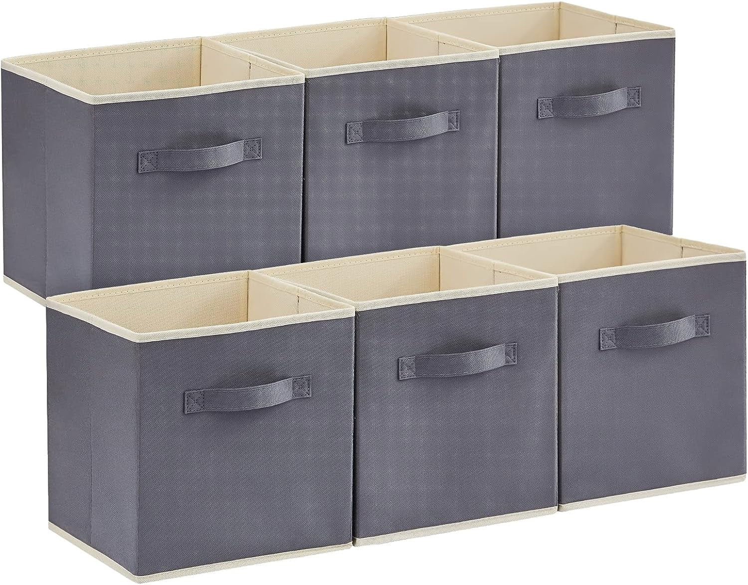 Storage Cubes 13 Inch Foldable Fabric Bins Multi-color Organizers ...