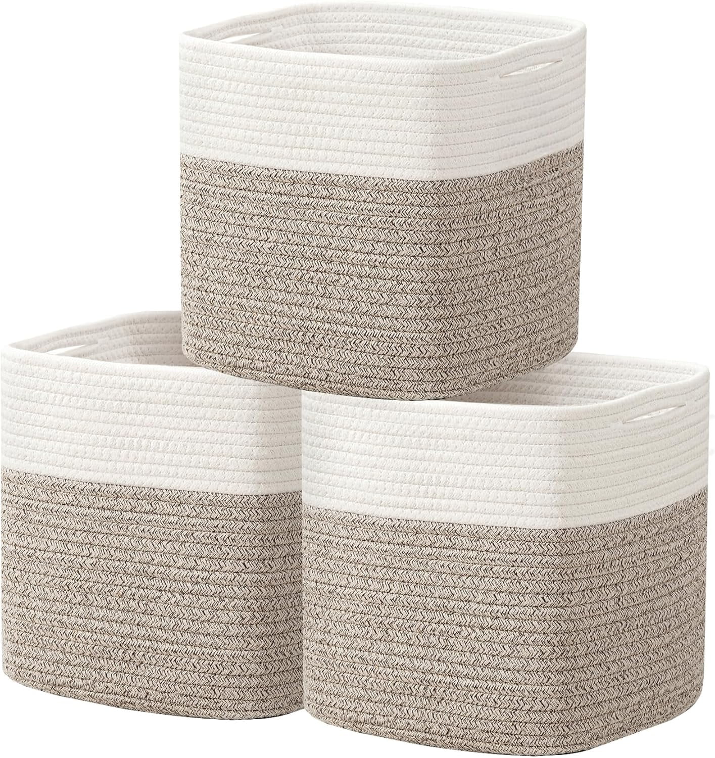 Storage Cubes, 13 X 13 X 13 inch Cube Storage Bins for Organizing, 3 ...