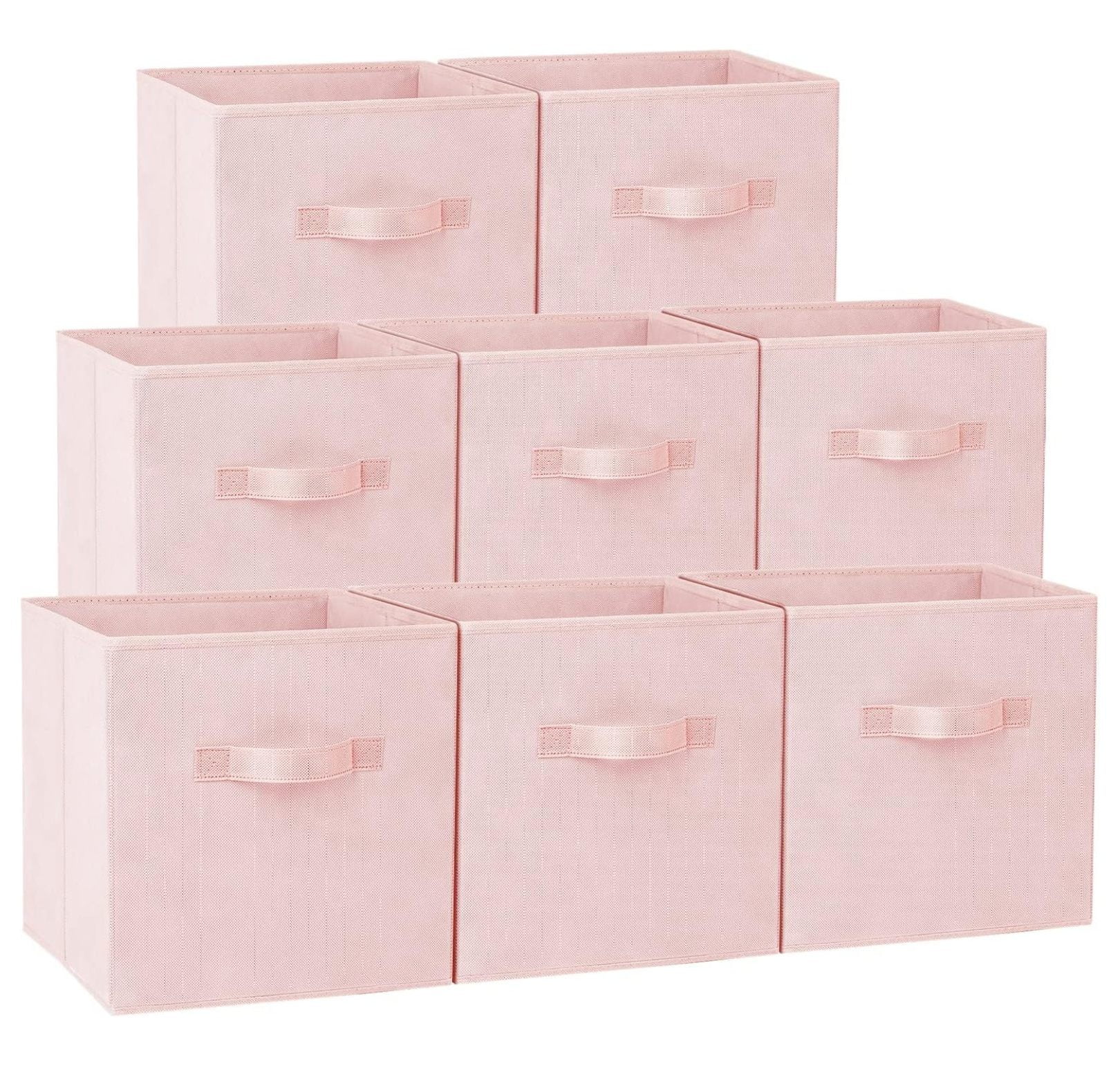 Storage Cubes, 13x13 Large Cube Storage Bins (Set of 8), Fabric ...