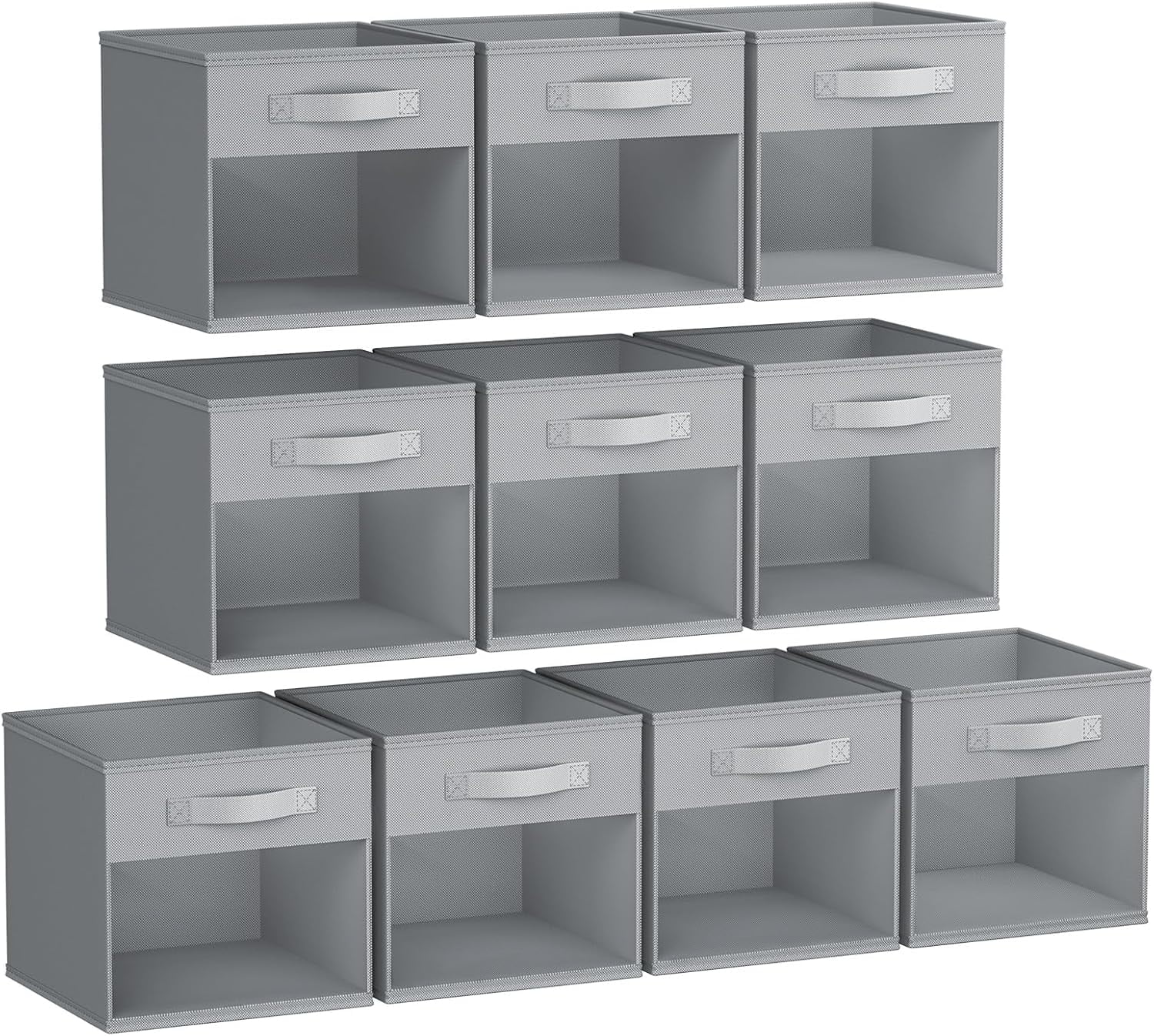 Storage Cubes, Cube Storage Bin, 10 Pack Foldable Storage Cubes with ...
