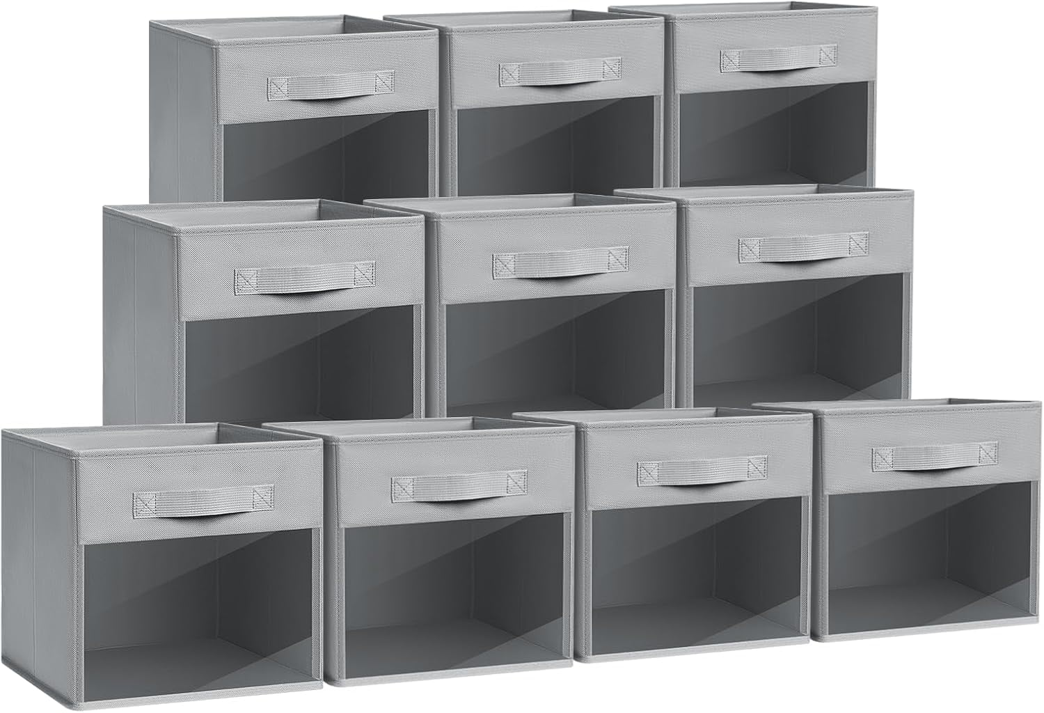 Storage Cubes, Cube Storage Bin, 10 Pack Foldable Storage Cubes with ...