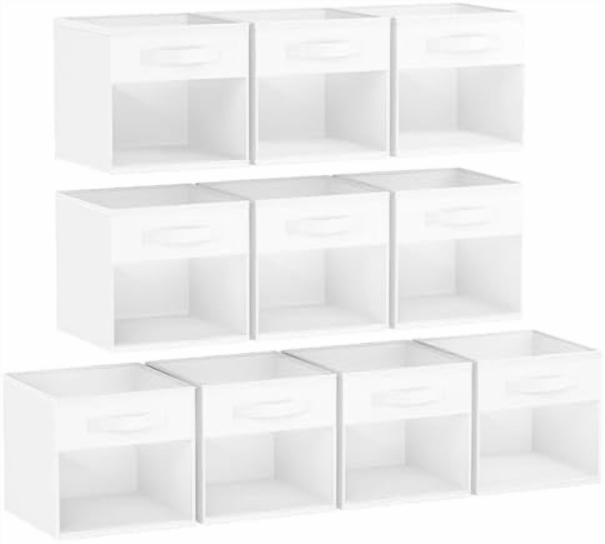 Storage Cubes, Cube Storage Bin, 10 Pack Foldable Storage Cubes with ...