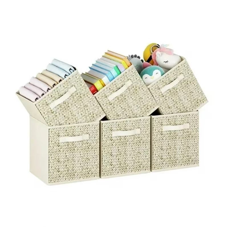 Storage Cubes with Handles for Closet Organization, Foldable Fabric ...