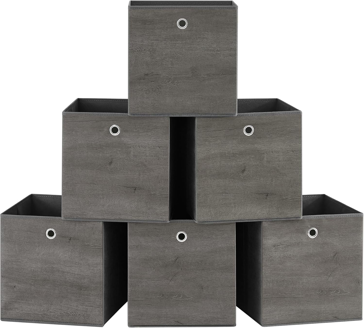 Storage Cubes, Set of 6 Storage Bins with Handles, Foldable Oxford ...