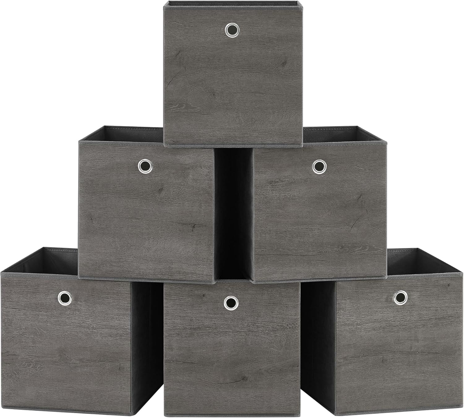 Storage Cubes, Set of 6 Storage Bins with Handles, Foldable Oxford ...
