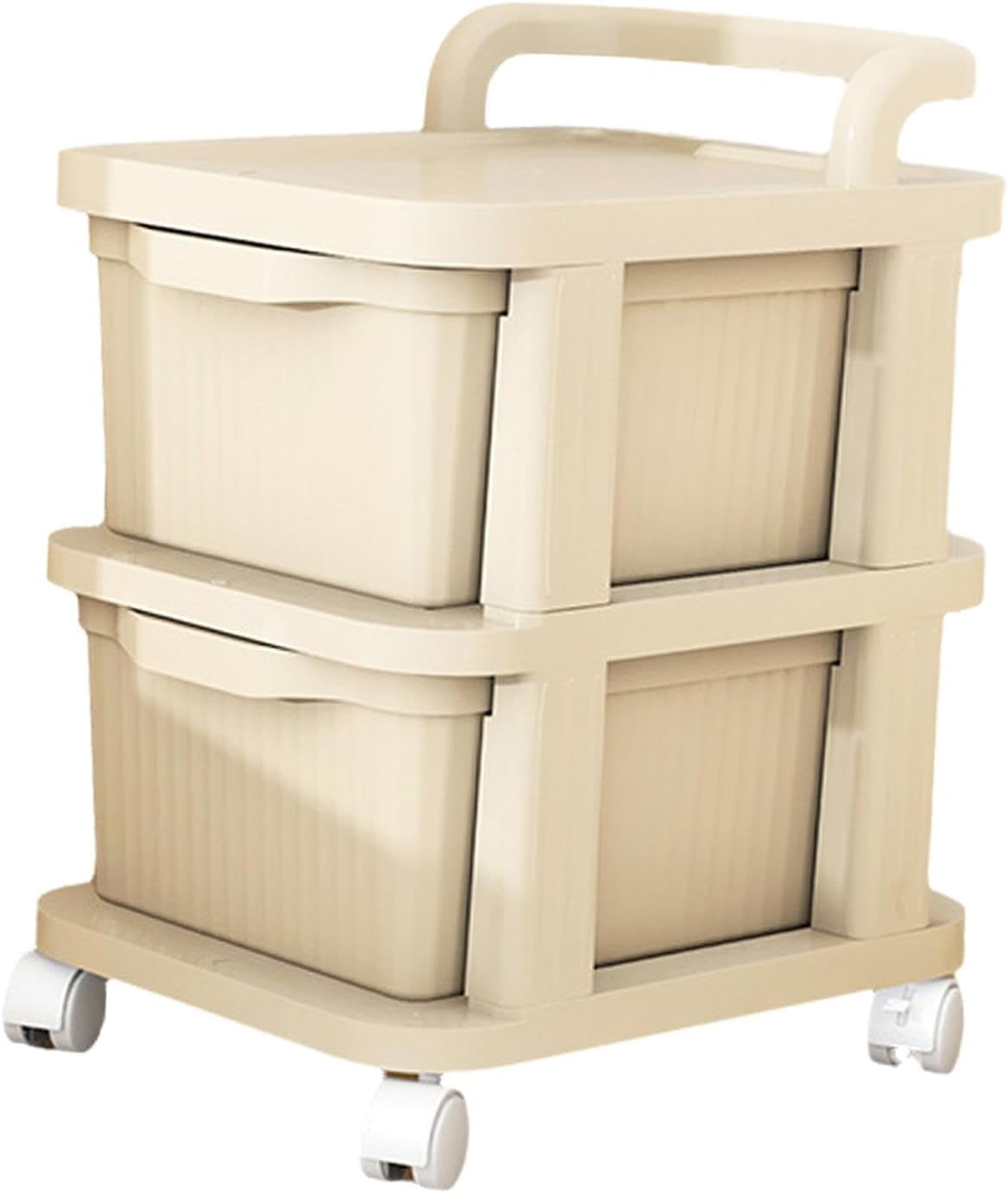 Storage Drawer Cart,Rolling Storage Cart with 360° Rotating Casters ...