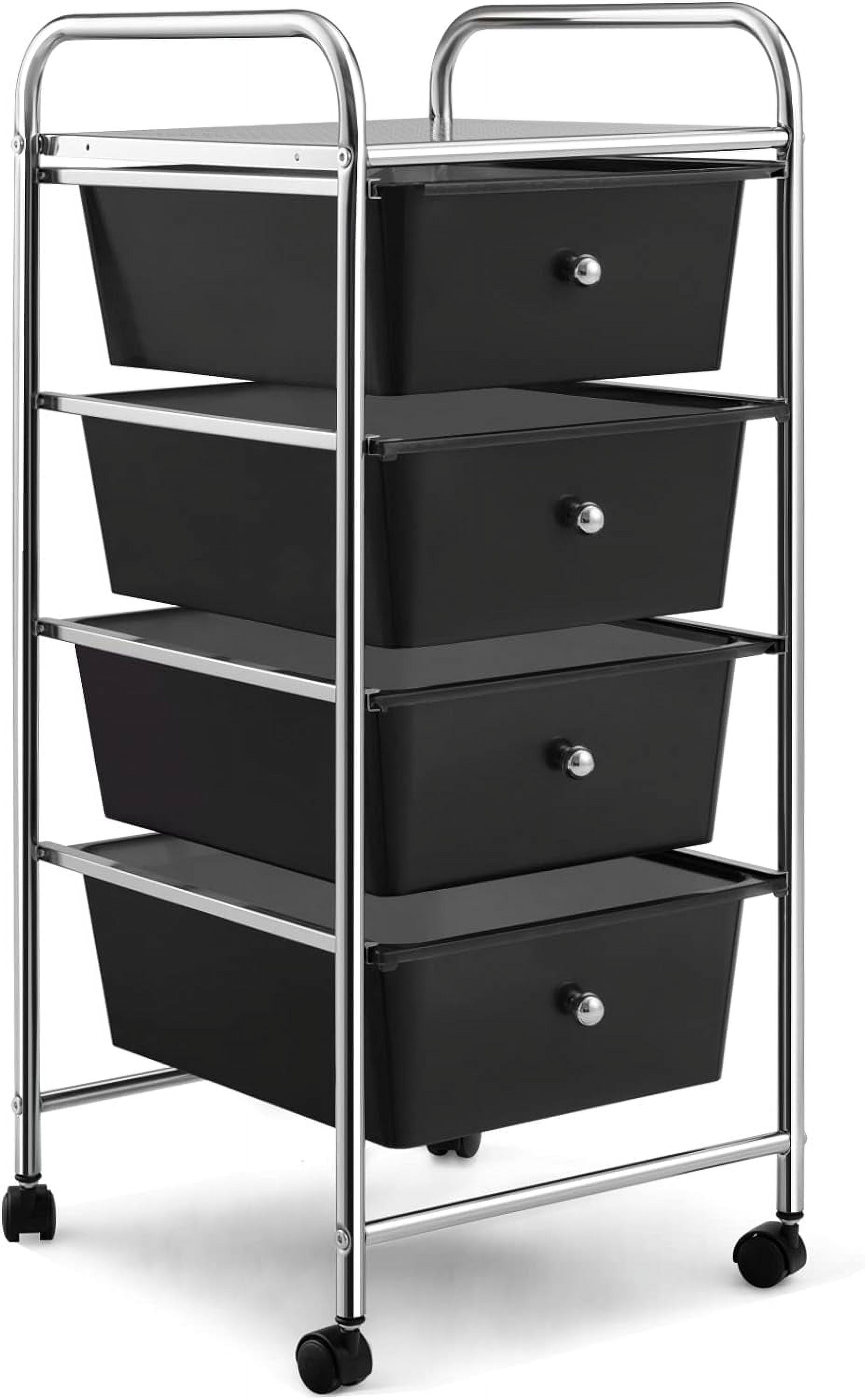 Storage Drawer Carts Classroom Organization Rolling Carts with Wheels 4 ...