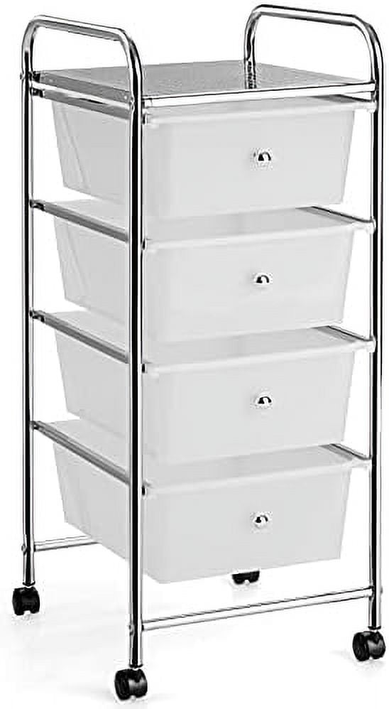 Storage Drawer Carts Classroom Organization Rolling Carts with Wheels 4 ...