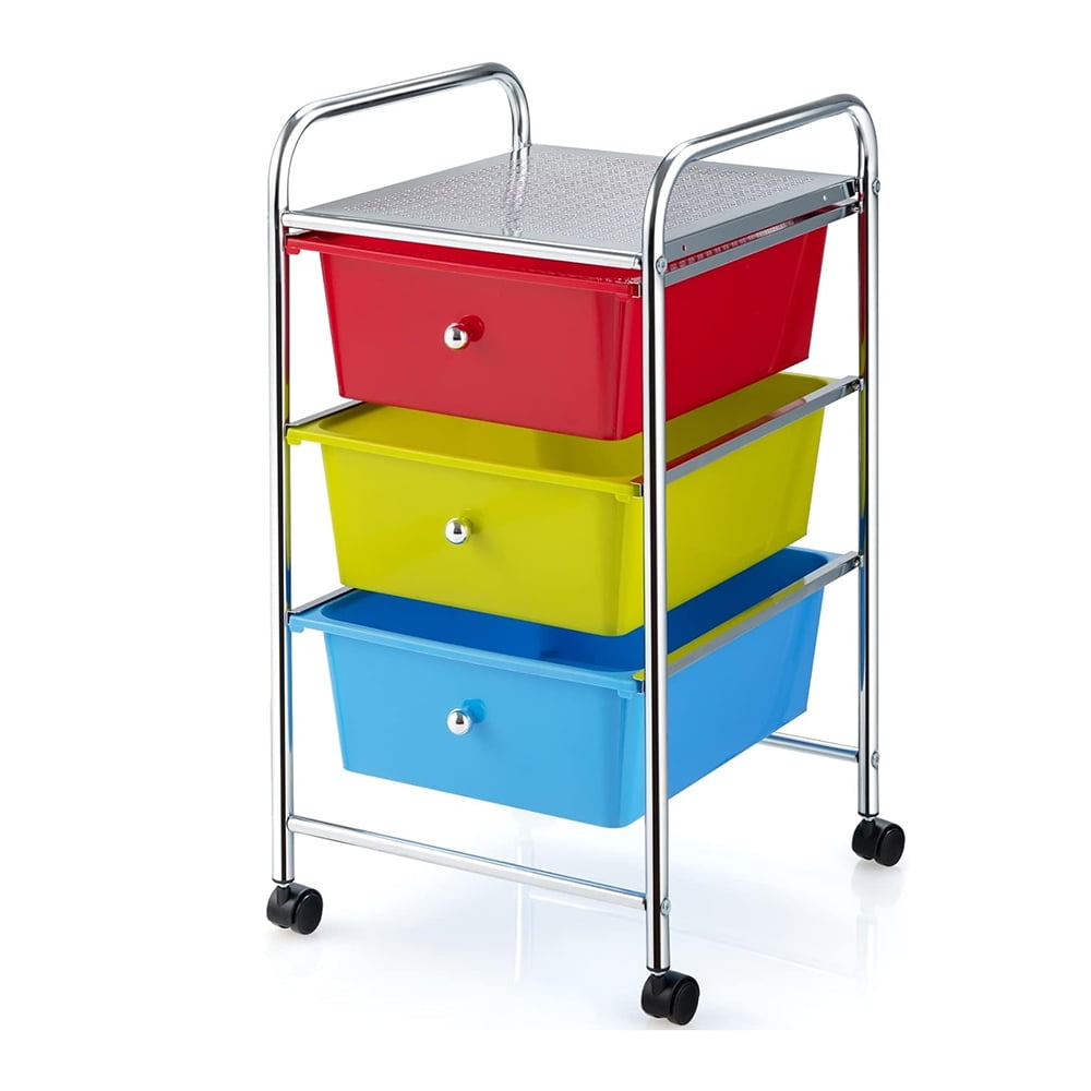 3-Drawer Rolling Storage Car, Versatile Organization Rolling Carts ...