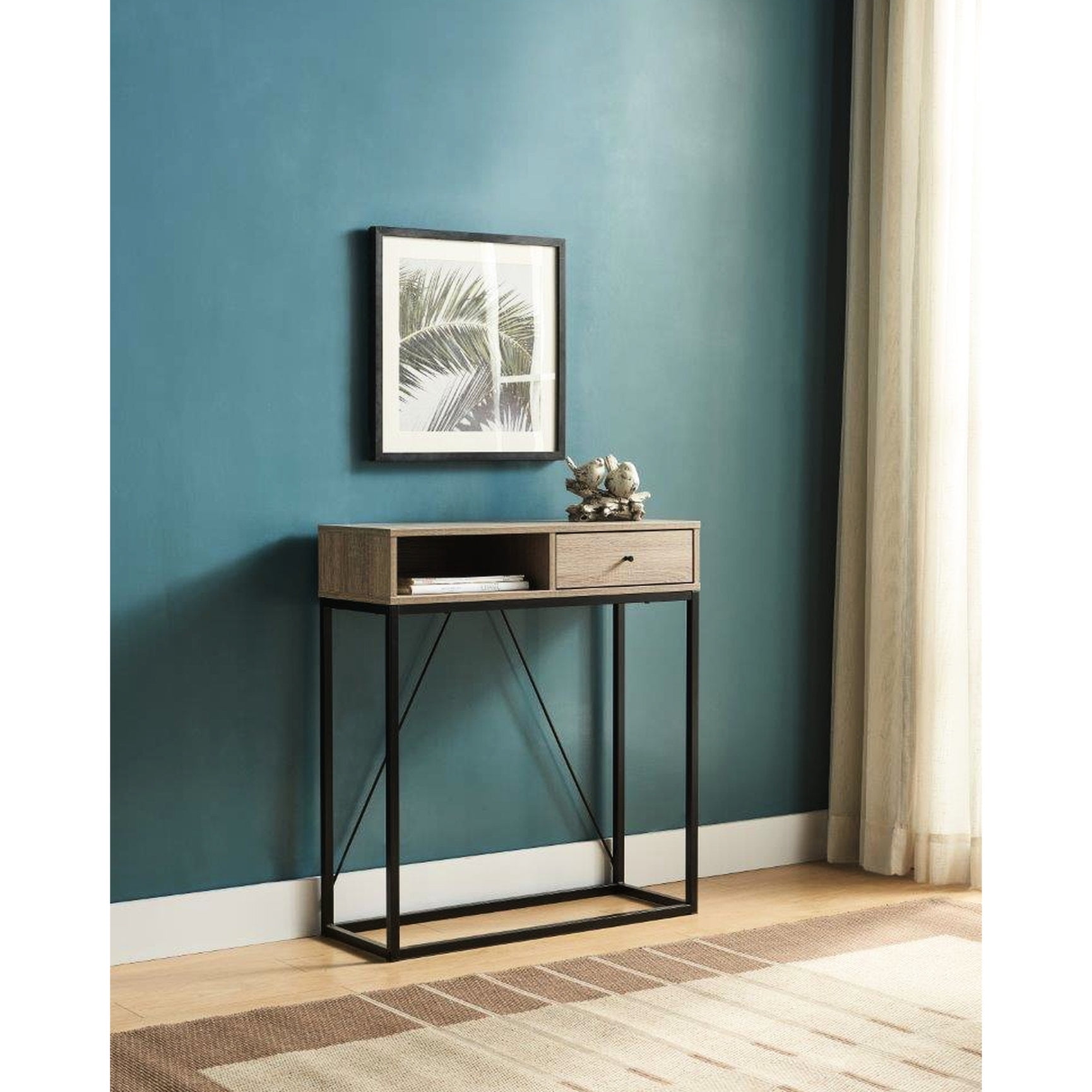 Storage - Friendly Console Table - Drawer and Cubby for Small Spaces ...