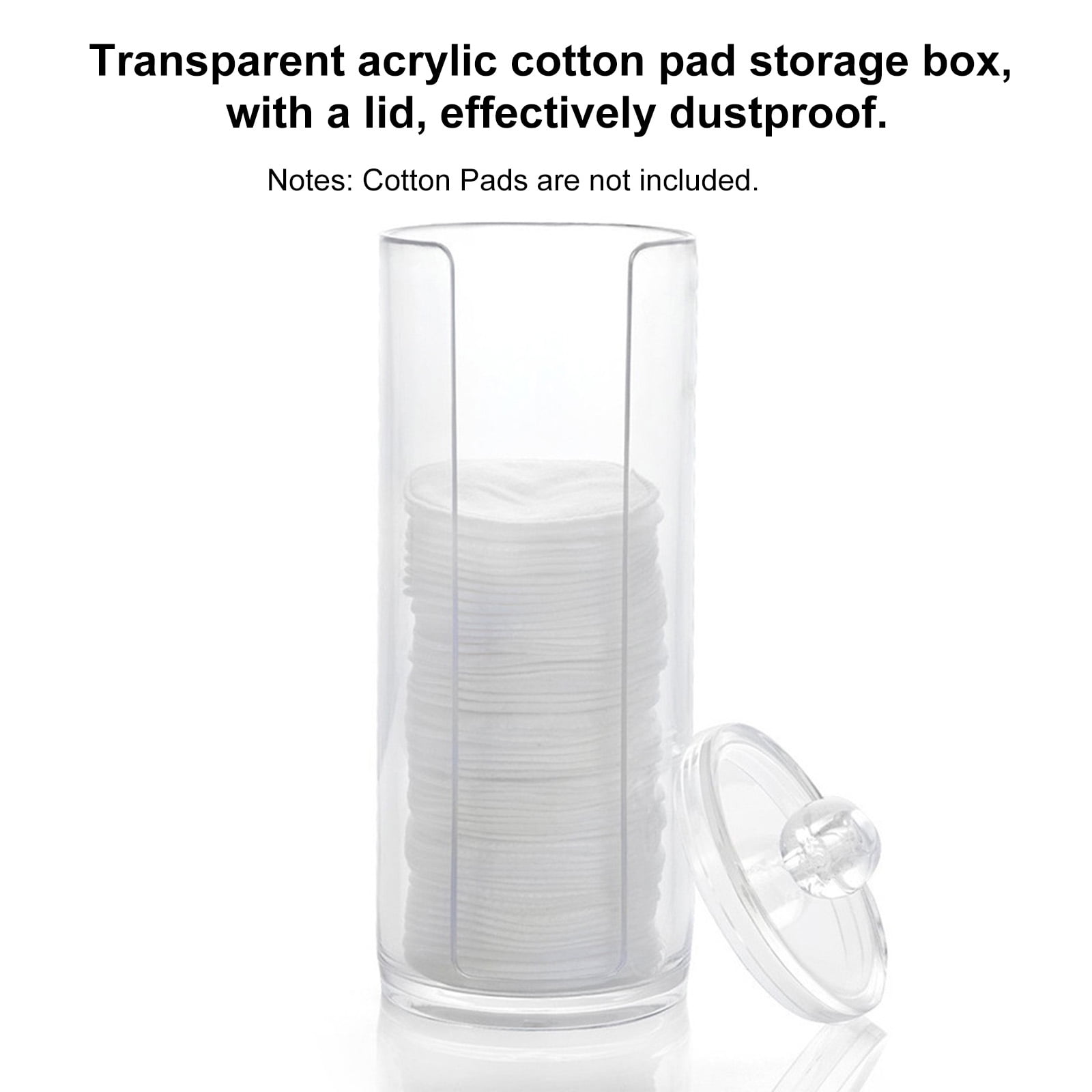 Storage Holder,Vanity(not Included Cotton Jars With Lids Dispenser ...