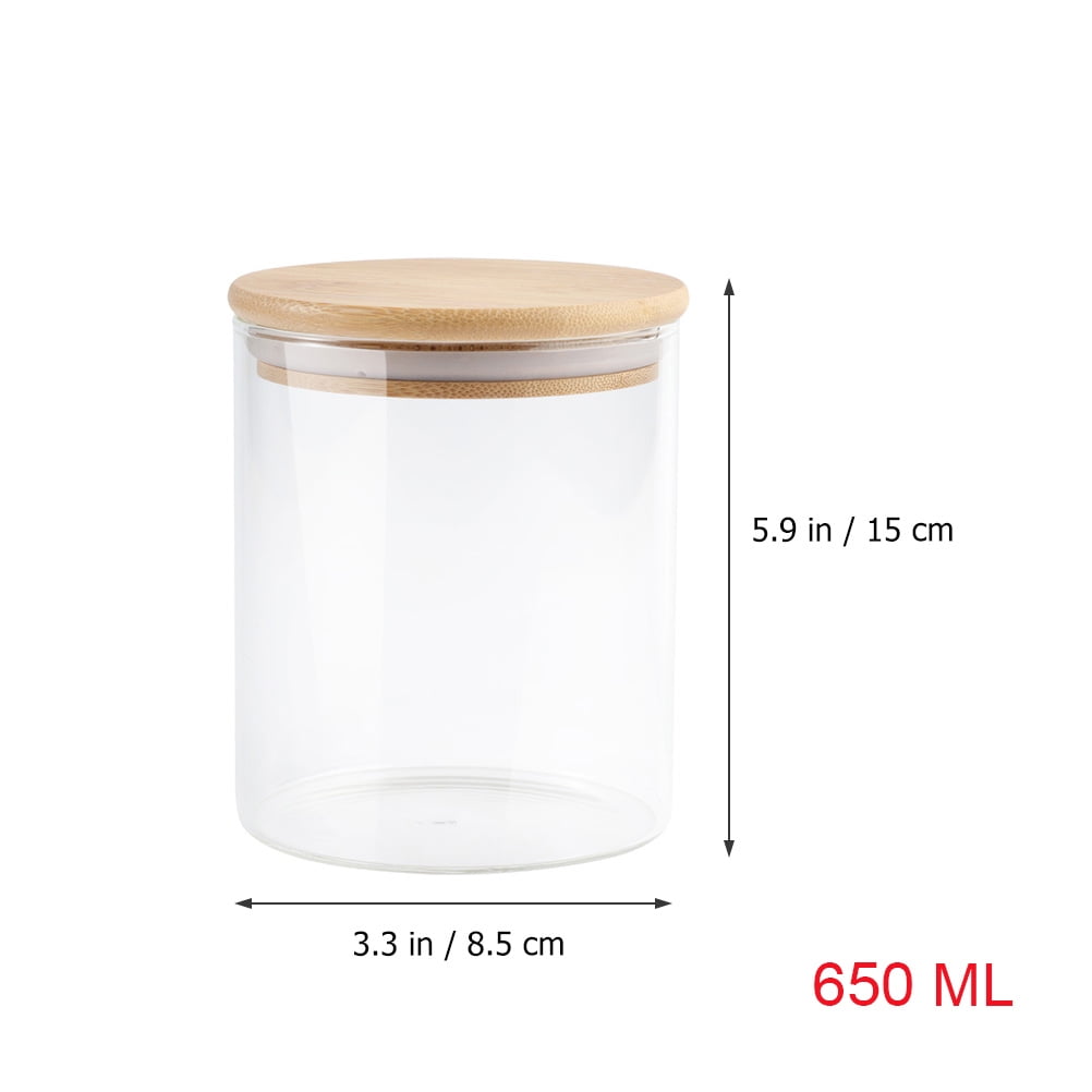 Storage Jar Candy Box Tea Food Container Cereal Containers Bamboo ...