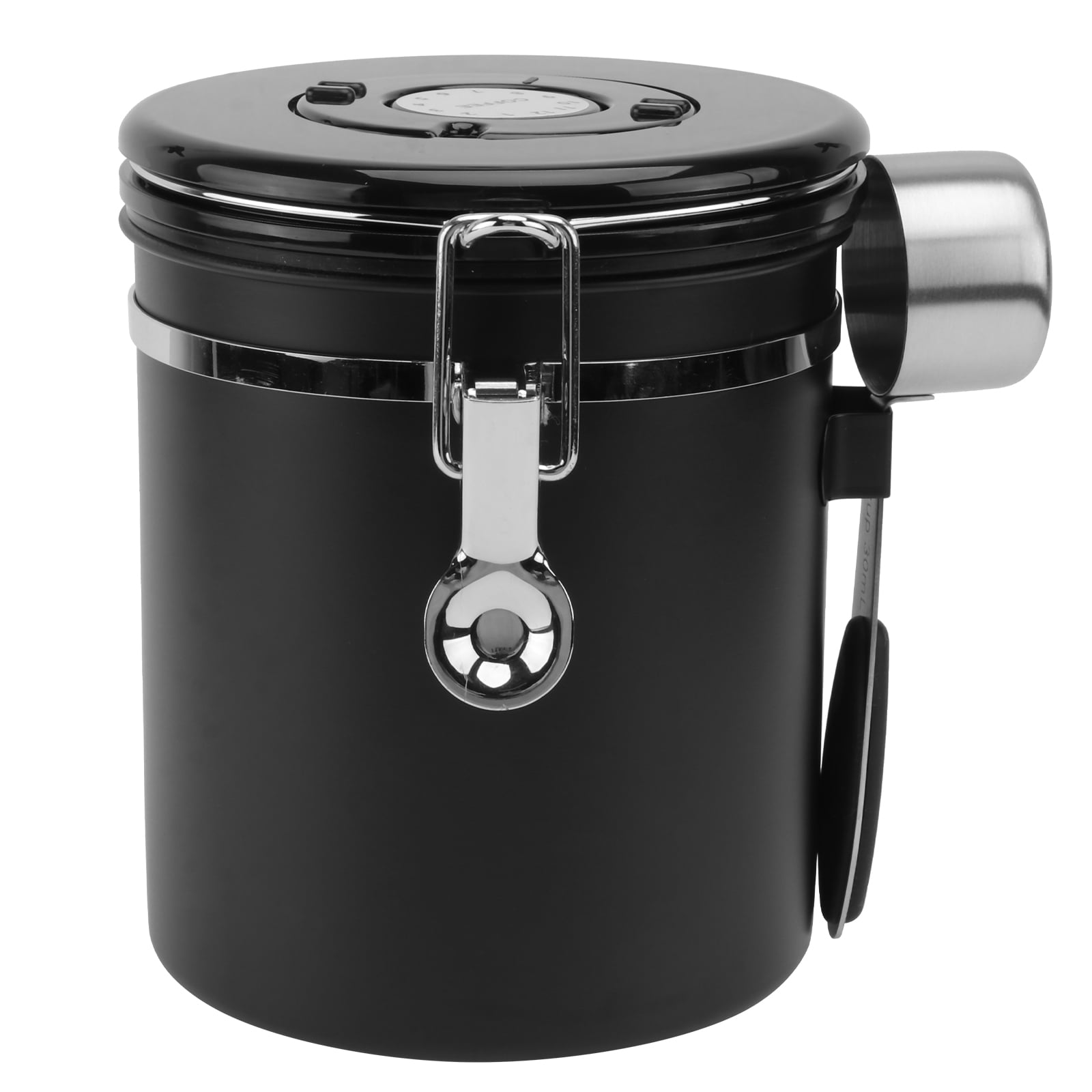 Storage Jar Coffee Airtight Container Bean Can Food Stainless Steel ...