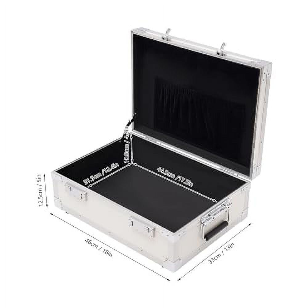 Storage Lock Box with Code, 18.1" x 12.9" x 4.9" Lockable Storage Box ...