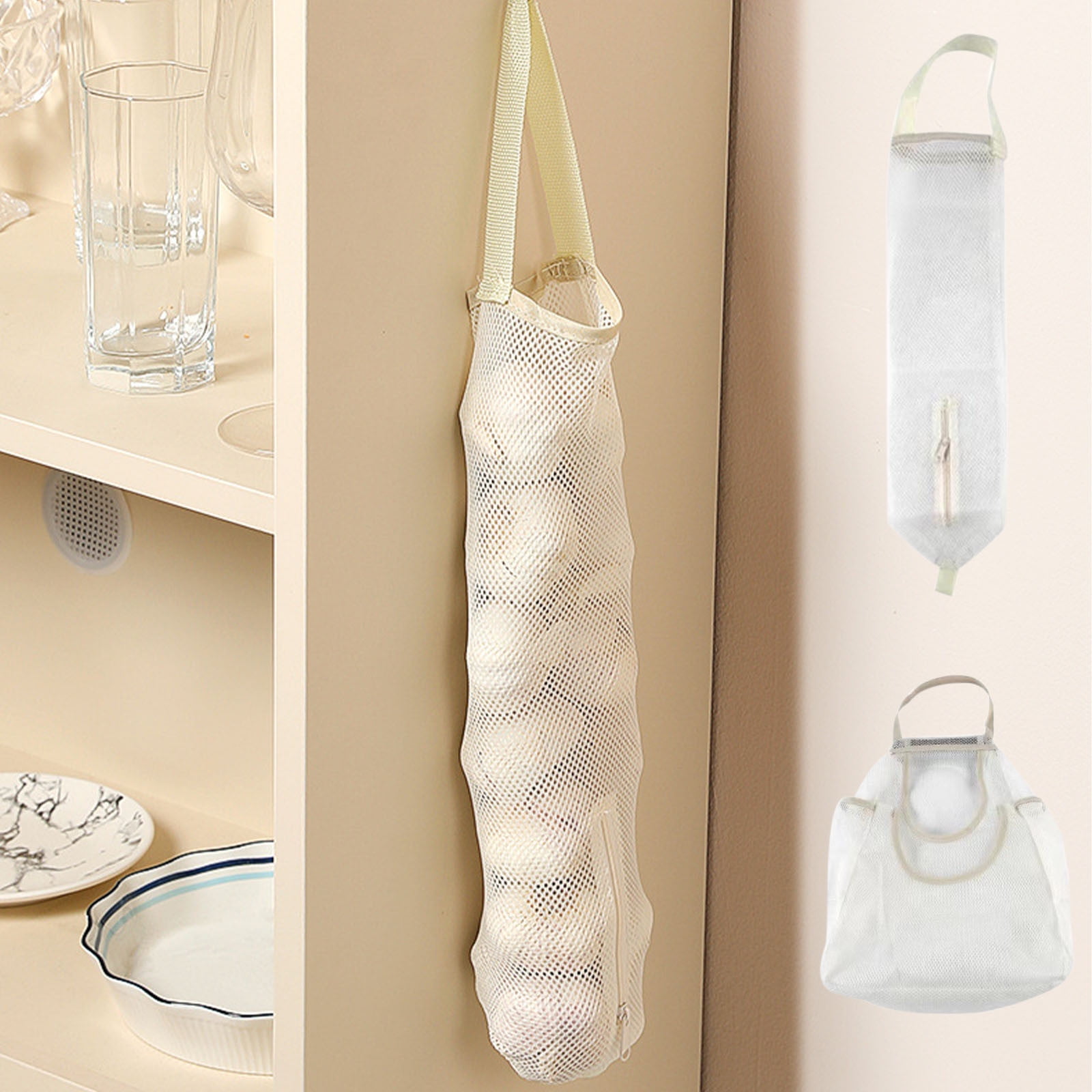 Storage Net Bag, Kitchen Waste Bag, Large Capacity, Hanging Design ...