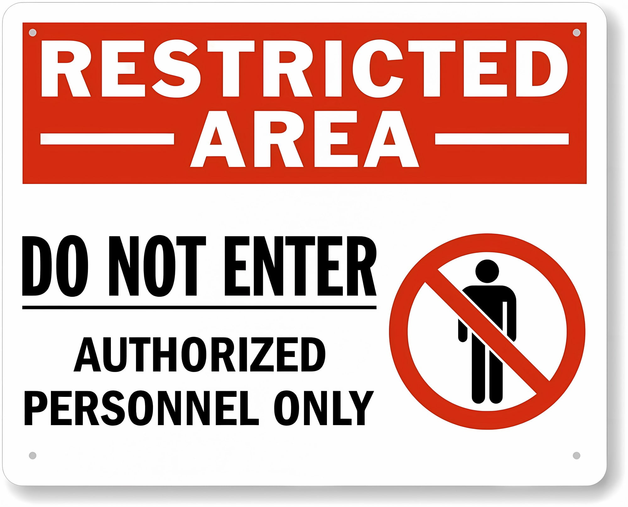 Storage Not Permitted in This Area Sign - 8"x12" Vintage Metal Warning ...