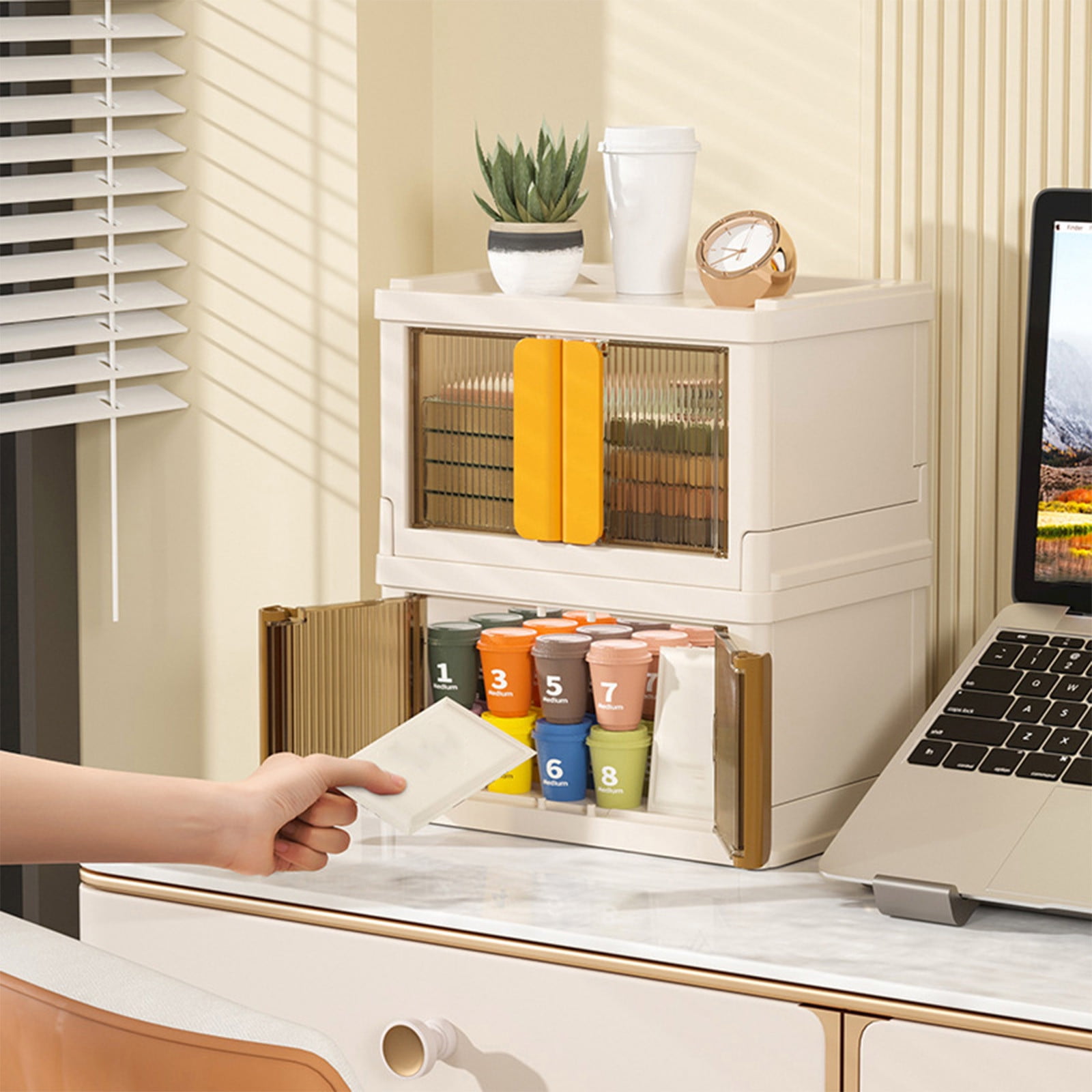 Storage Organizer Box, Tea Bag Holder, Kitchen Pantry Organizer, for ...