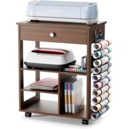 Sew Ready Mobile Fabric Cutting Table with Storage 30" H in Charcoal ...