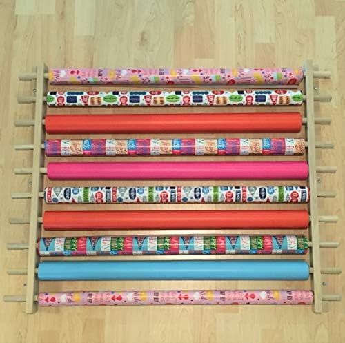 Storage, Organizer, Dispensing Rack for Gift Wrapping Paper, Ribbons ...
