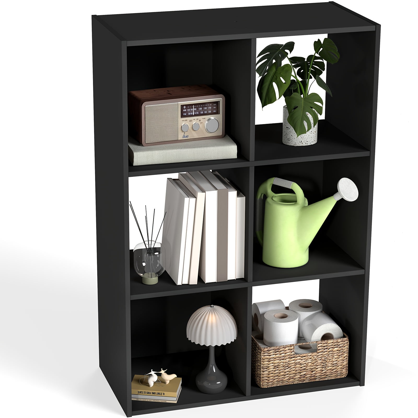 Storage Organizer With Removable Back Panels - Open Bookshelf & Display ...