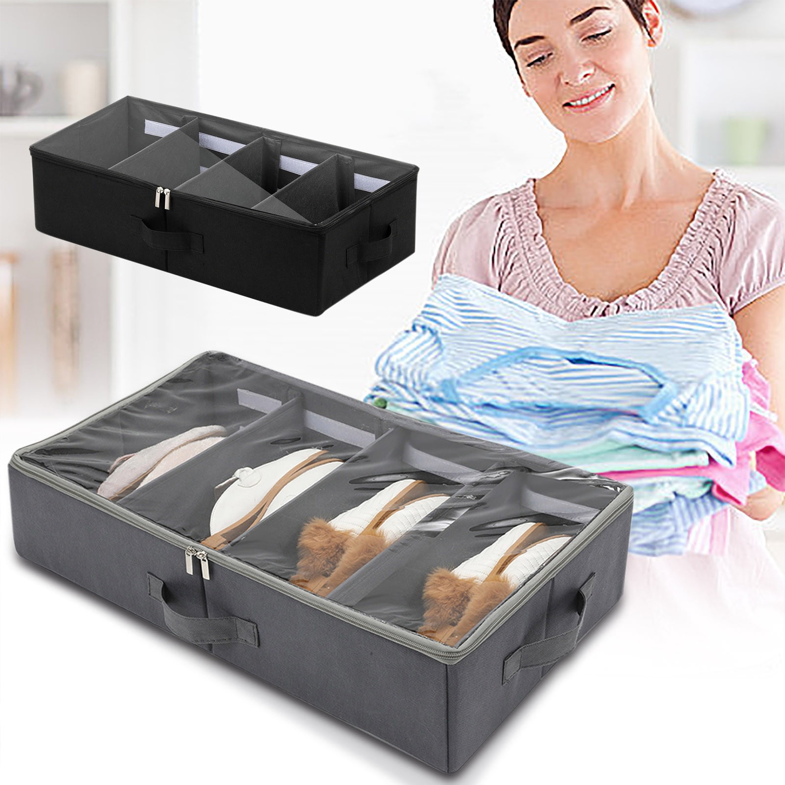 Storage Organizer, Wardrobe Organizer, Shoe Storage, Transparent ...