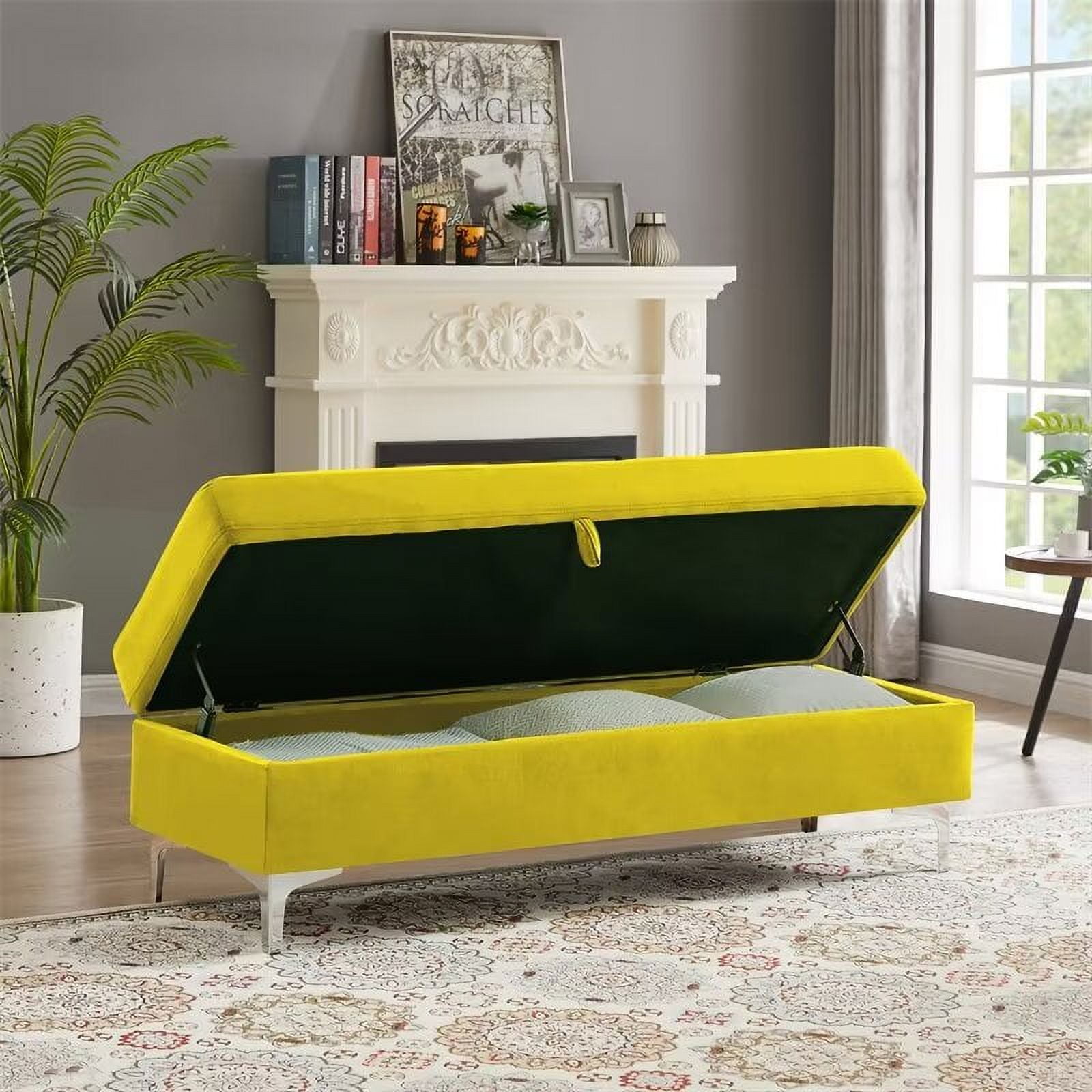 Storage Ottoman Bench, 55.9