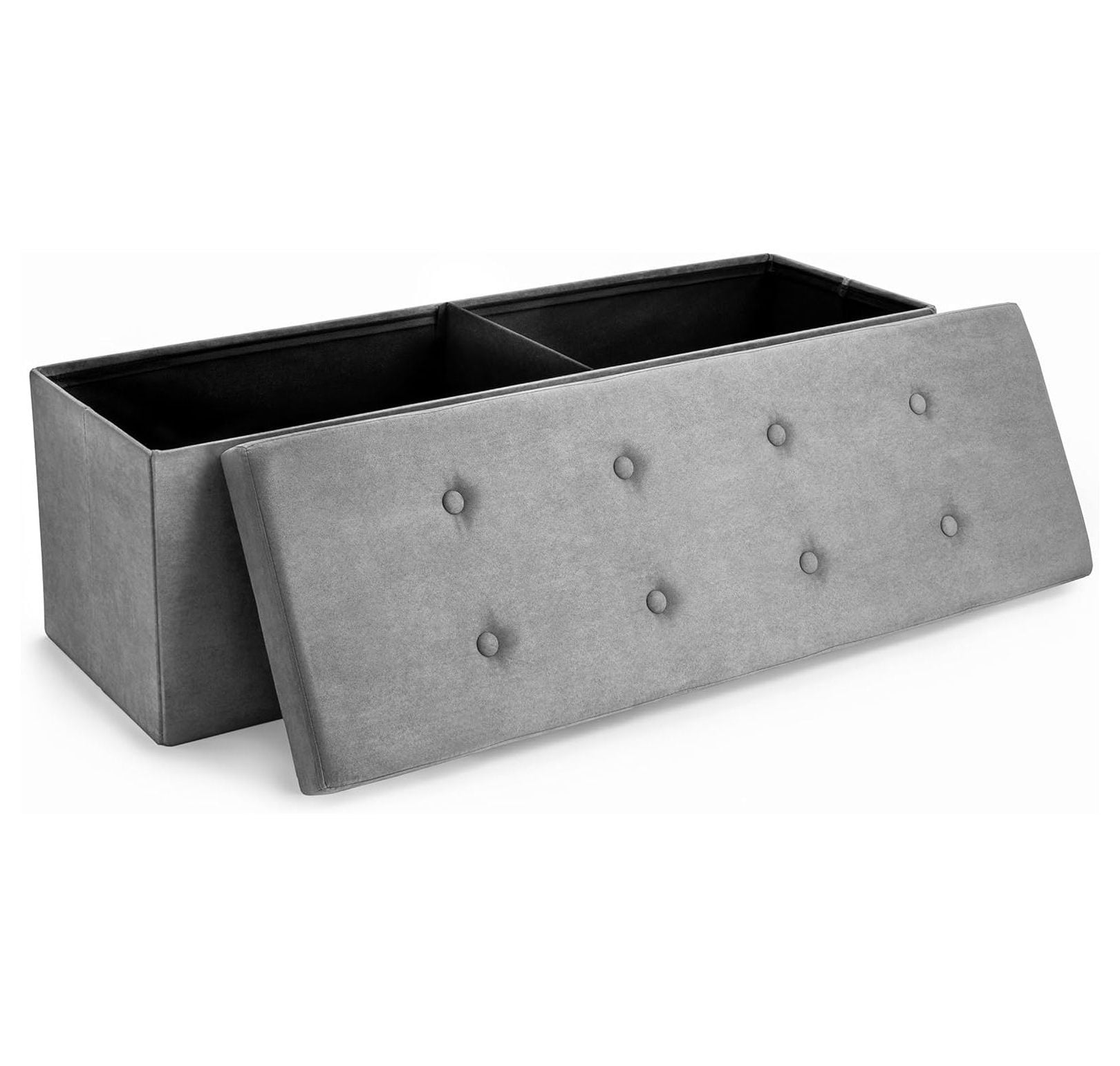 Storage Ottoman Bench – Collapsible/Folding Bench Chest with Cover ...