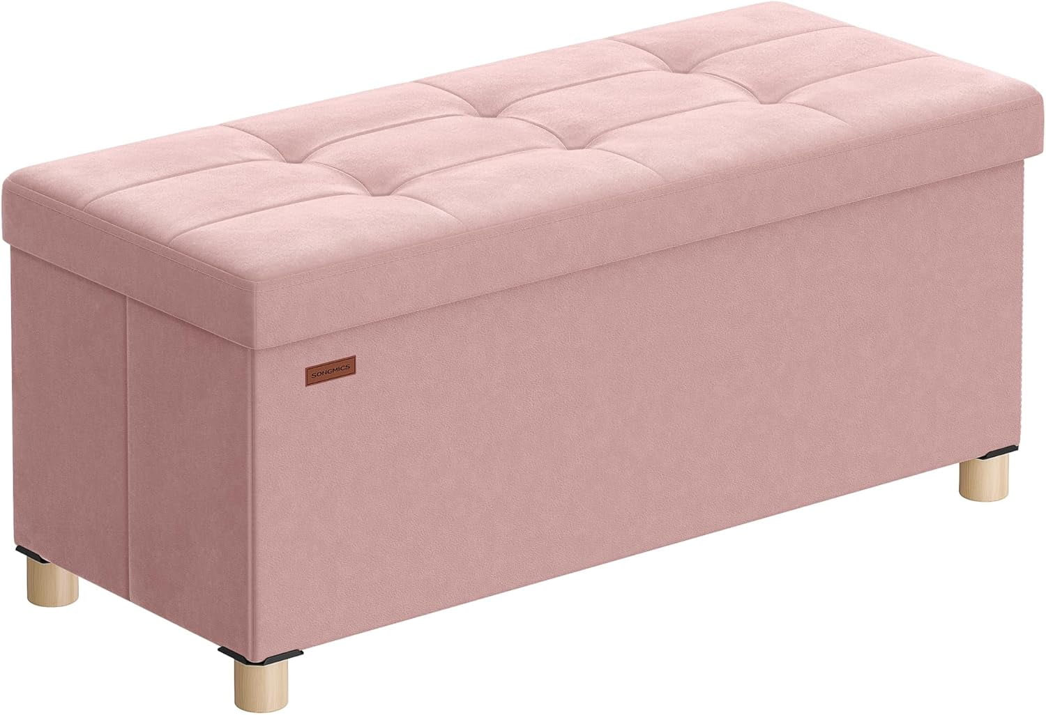 Storage Ottoman Bench, Folding Storage Chest, 15 x 30 x 15.2 Inches ...