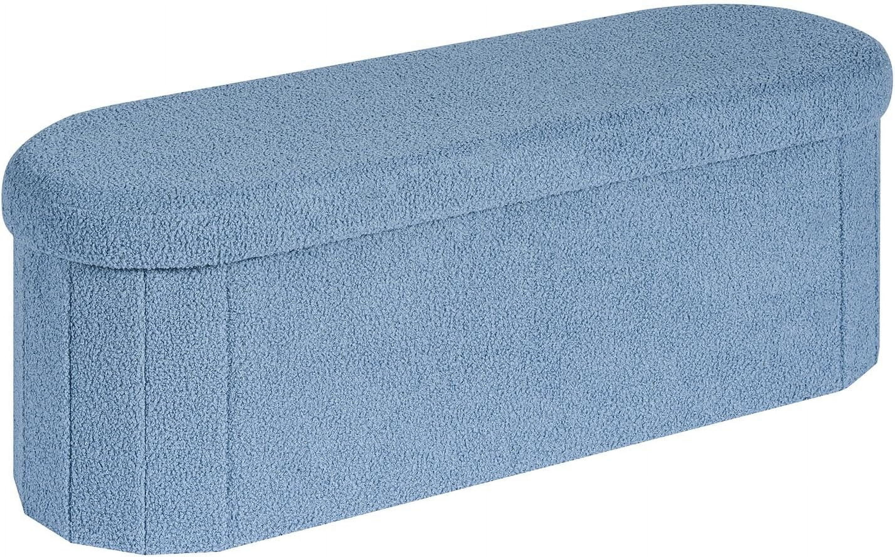 Storage Ottoman Bench Tufted Folding Ottomans Bench Foot Rest, Toy ...