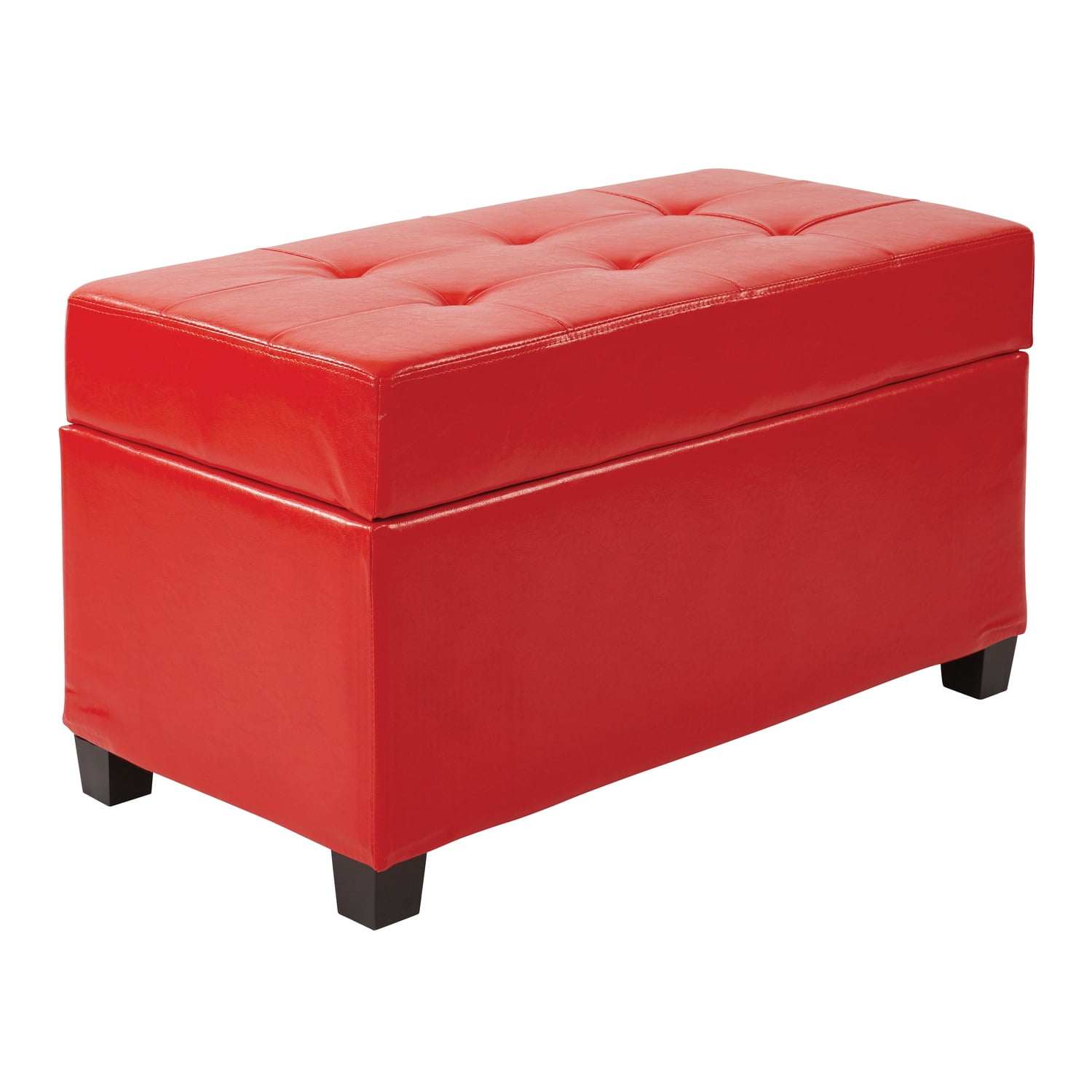 Storage Ottoman-Color:Red - Walmart.com