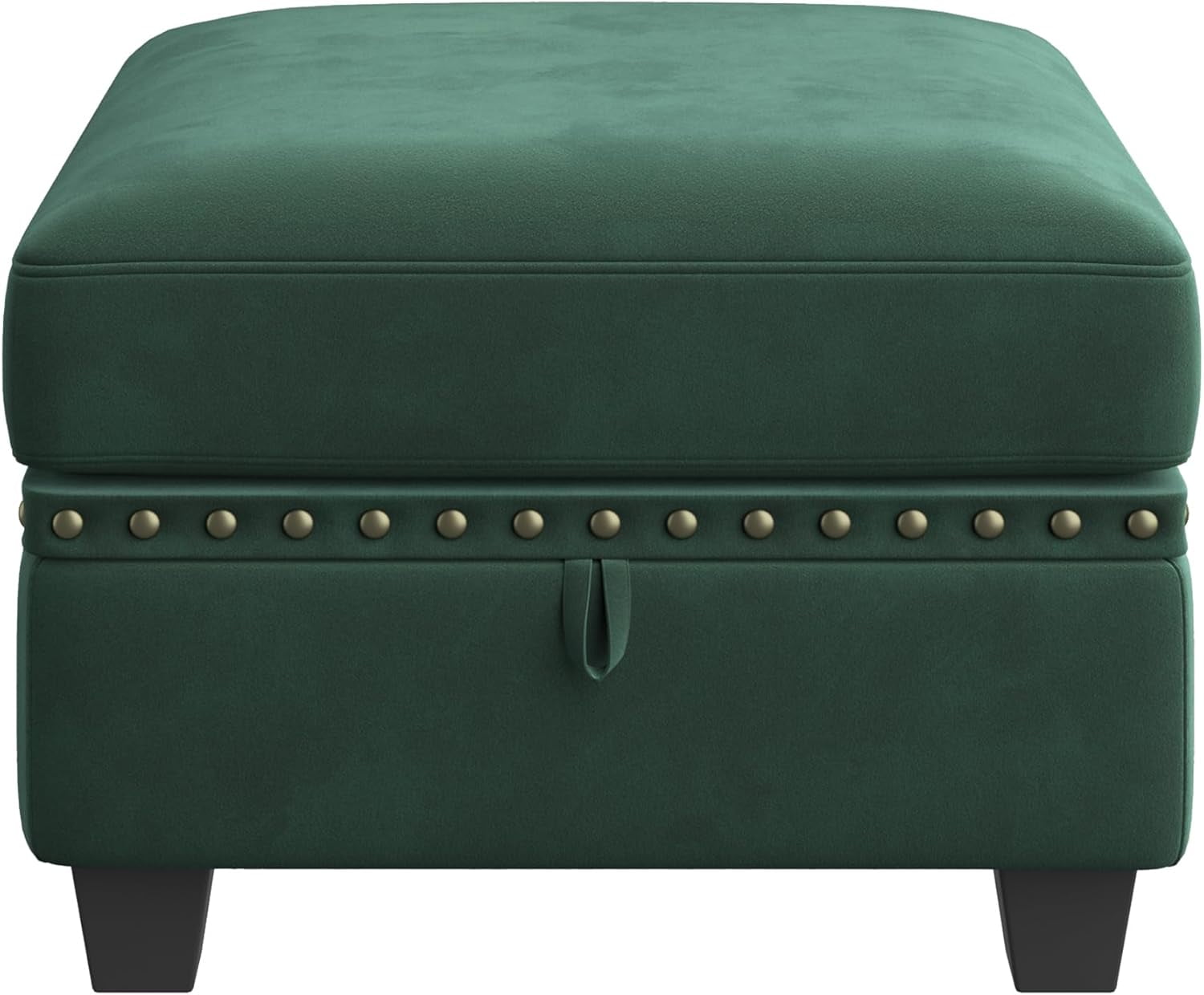 Storage Ottoman Upholstered Rectangle Bench Ottoman with Hydraulic Rod ...