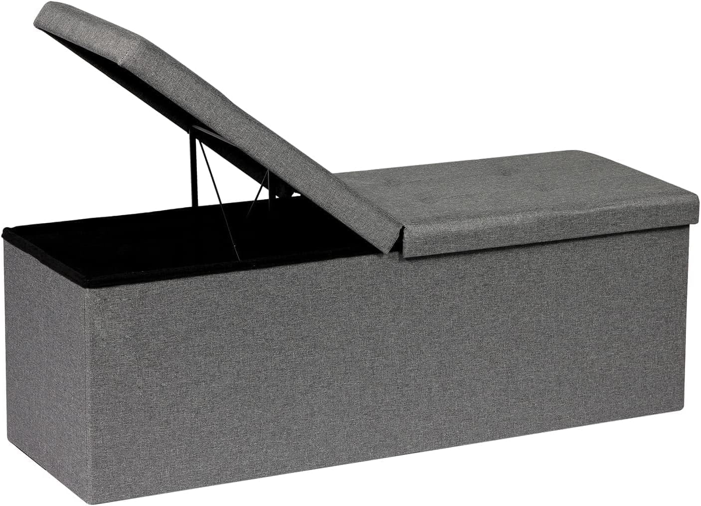 Storage Ottoman with Filpping Lids, Ottoman Storage Bench Footrest Seat ...